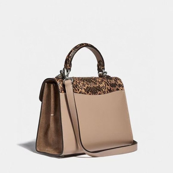 Coach | Bags | Coach Tabby Top Handle 2 In Colorblock With Snakeskin ...